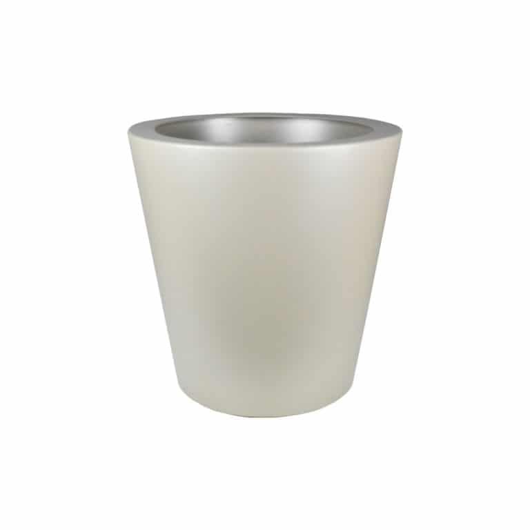 Pot Tronc Conique Aluminium Laqué - DecoMetalDesign